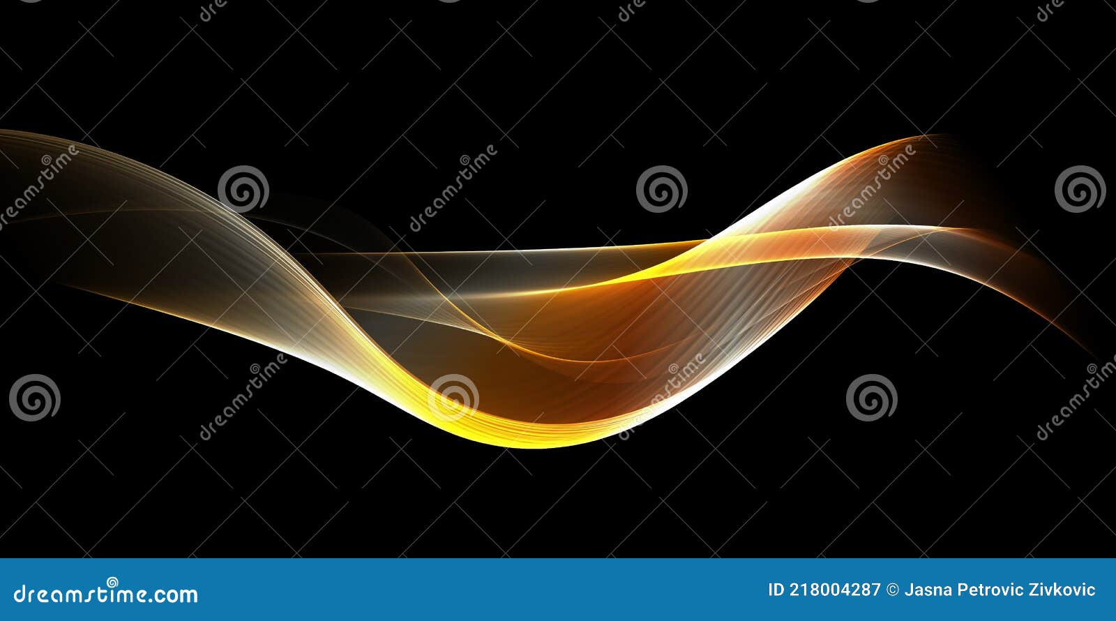Abstract Orange Waves Background. Template Design Stock Illustration ...