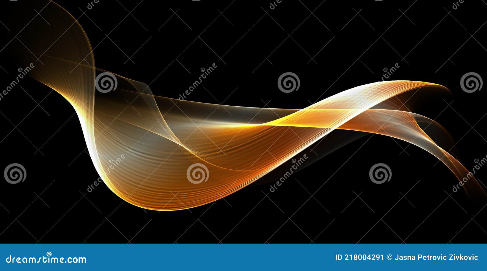 Abstract Orange Waves Background. Template Design Stock Illustration ...