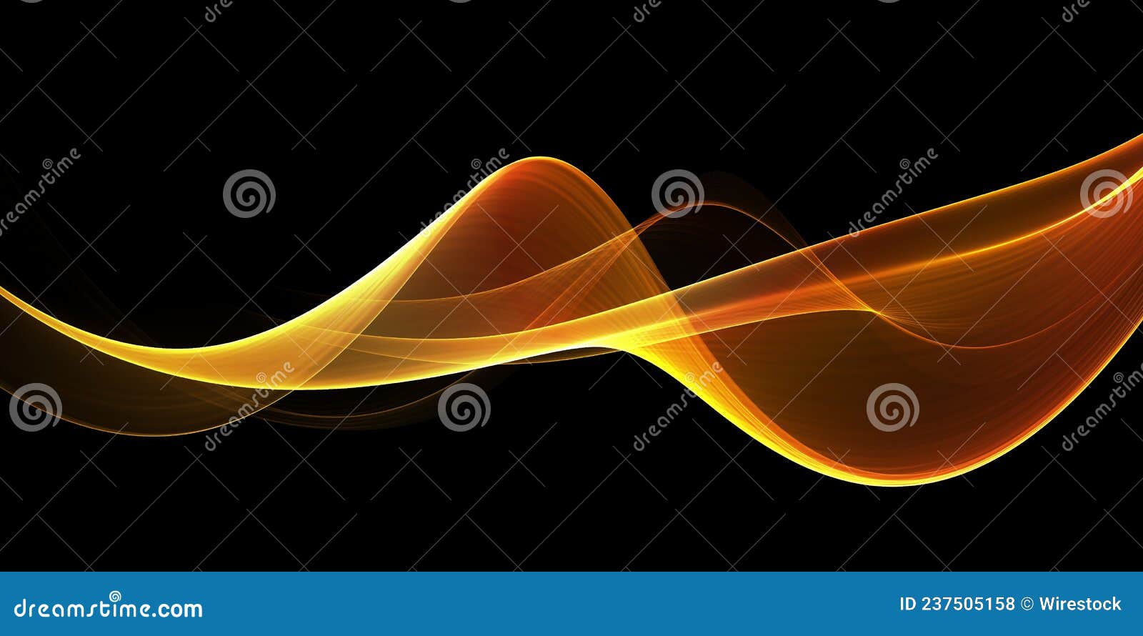 Abstract Orange Waves Background. Template Design Stock Illustration ...