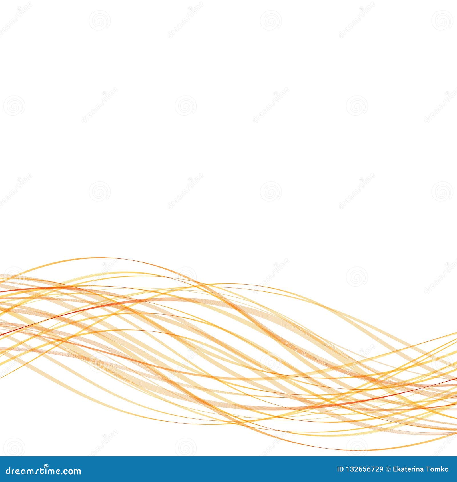 Abstract Orange Waves. Vector Illustration Eps 10. Layout for ...