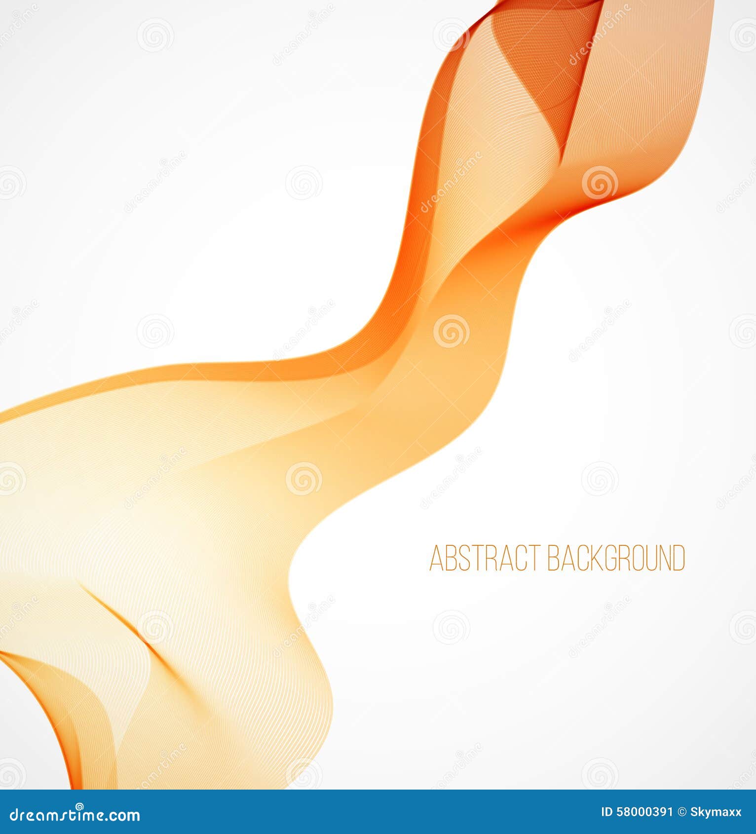 Abstract Orange Wavy Background Stock Vector - Illustration of concept ...