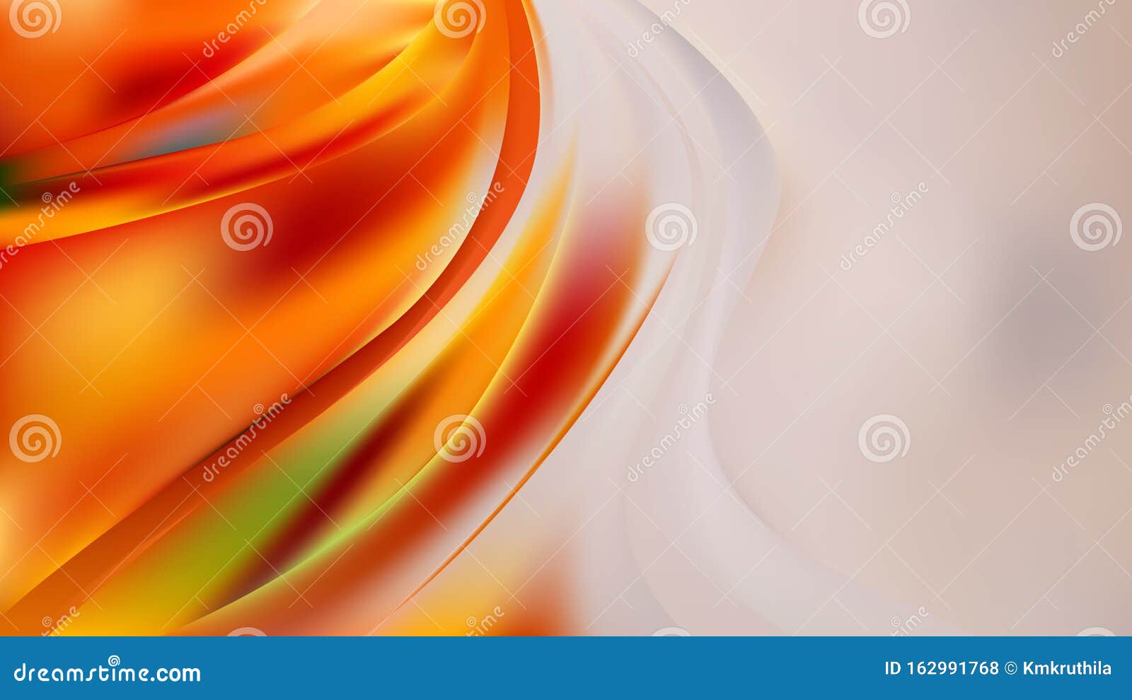 Abstract Orange Wavy Background Vector Stock Vector - Illustration of ...