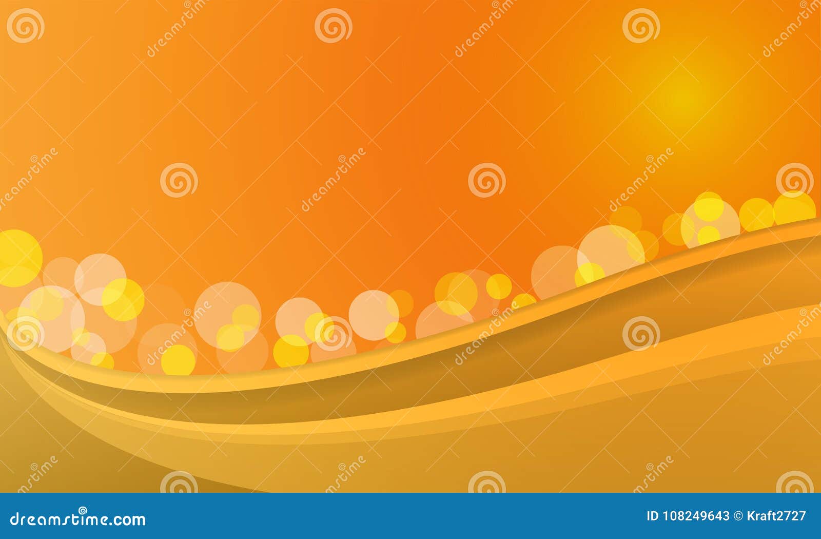 Abstract orange web banner stock vector. Illustration of modern - 108249643