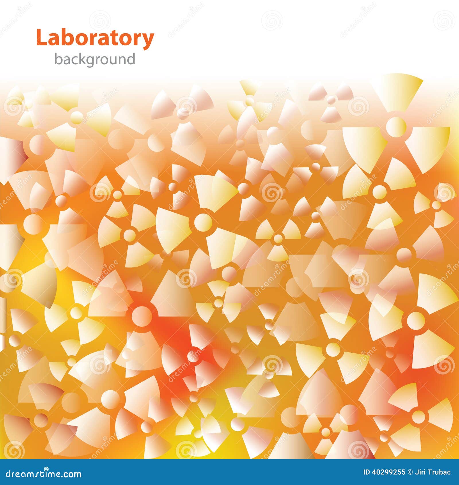 Abstract Orange-white Laboratory Background. Stock Vector ...