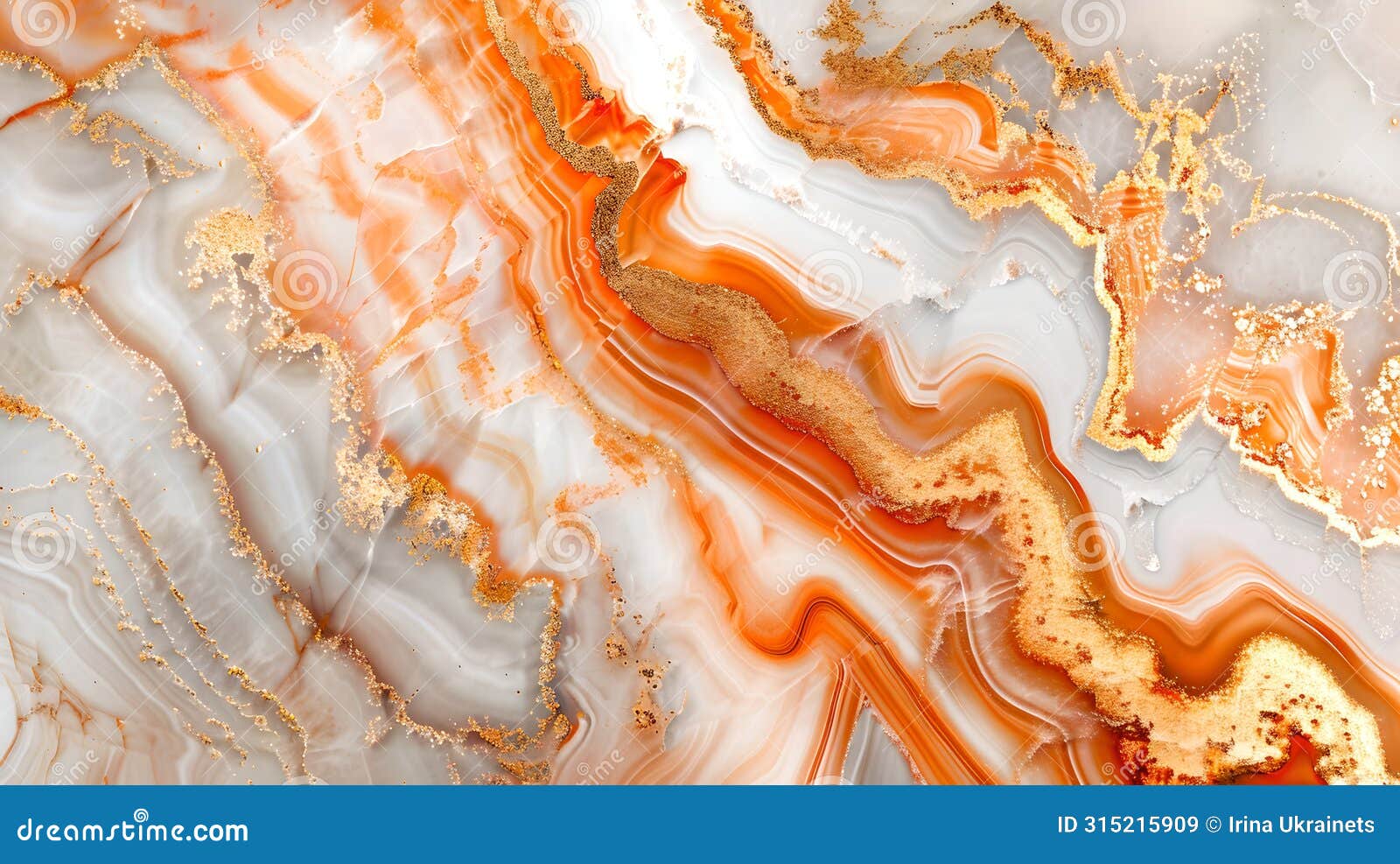 Abstract Orange and White Marble Texture for Creative Design. Modern ...