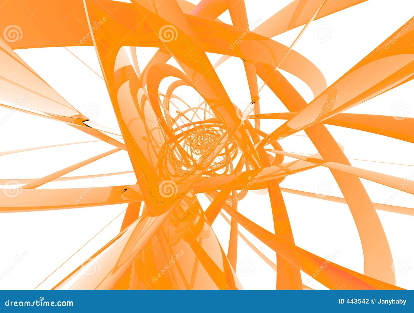 Abstract orange wires stock illustration. Illustration of curve - 443542