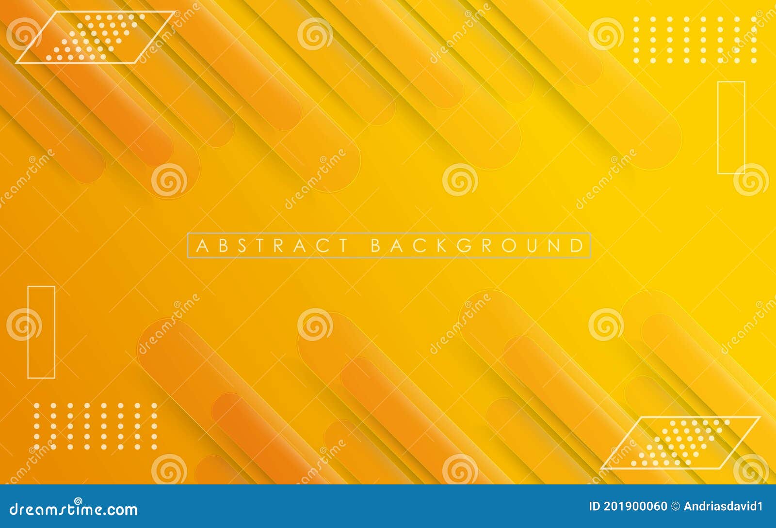 Abstract Yellow Gradient Geometric Shapes Background Stock Vector ...
