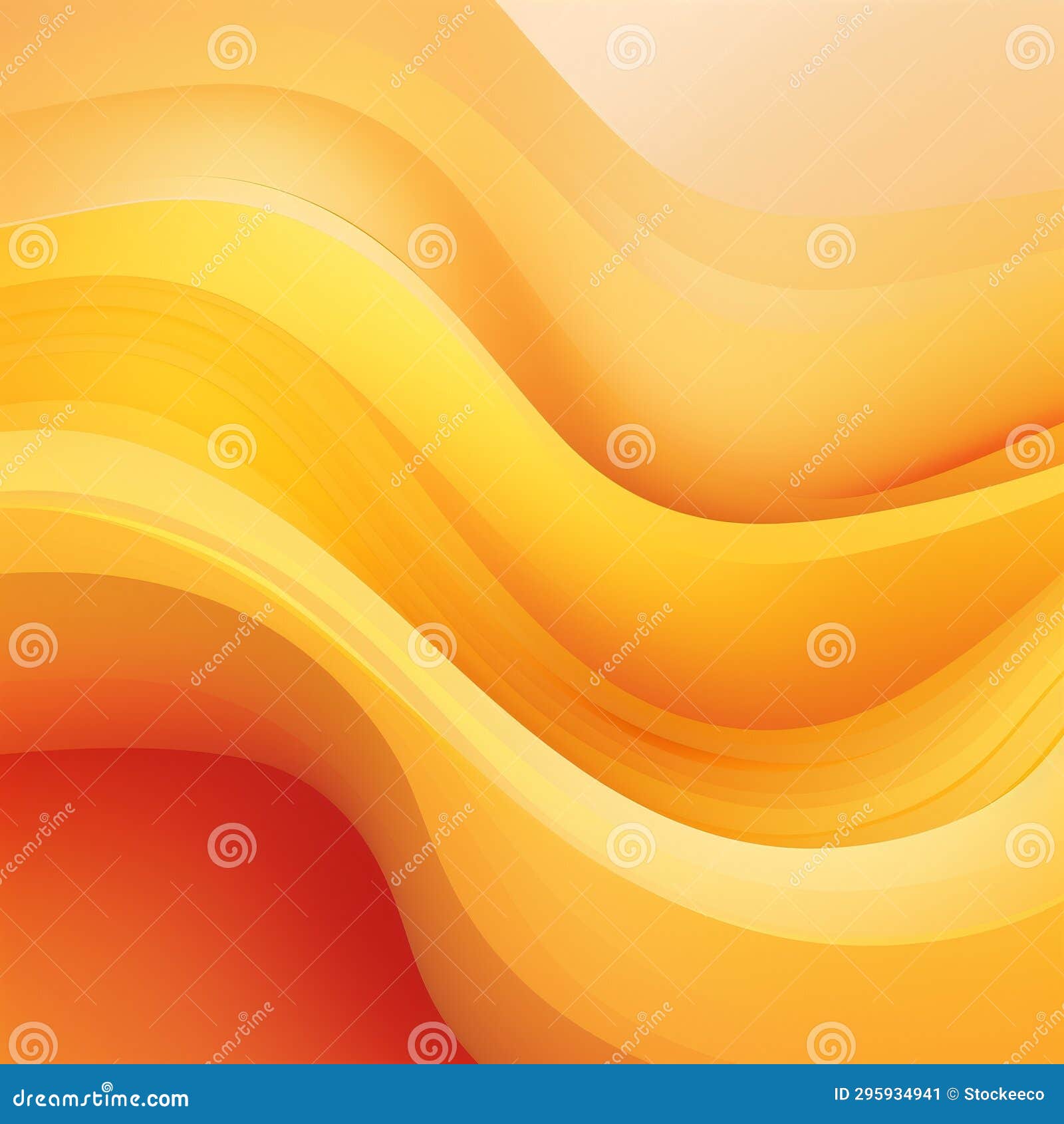 Abstract Orange Yellow Wave Design Background with Smooth Vector ...