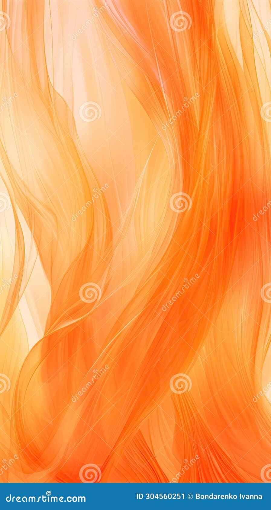 Abstract Orange and Yellow Wavy Color Background Stock Illustration ...