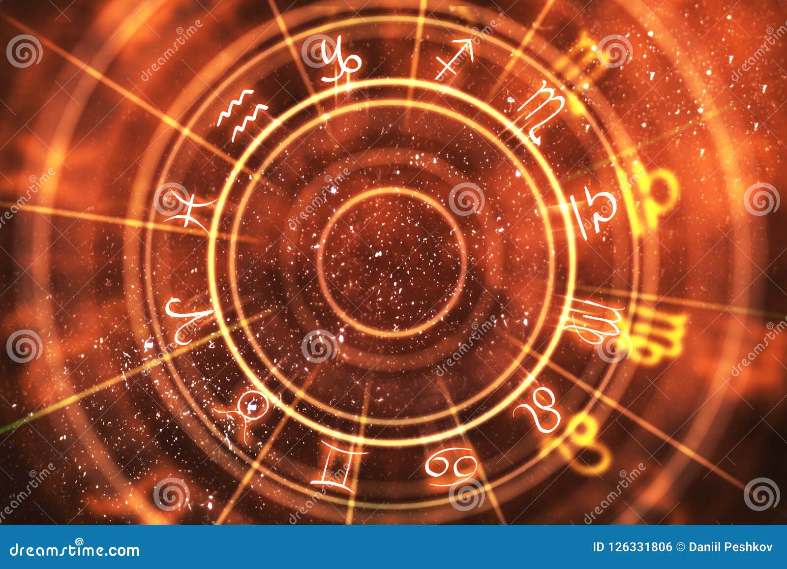 Abstract Orange Zodiac Wheel Background Stock Illustration ... Abstract Orange Zodiac Wheel Background Stock Illustration ...