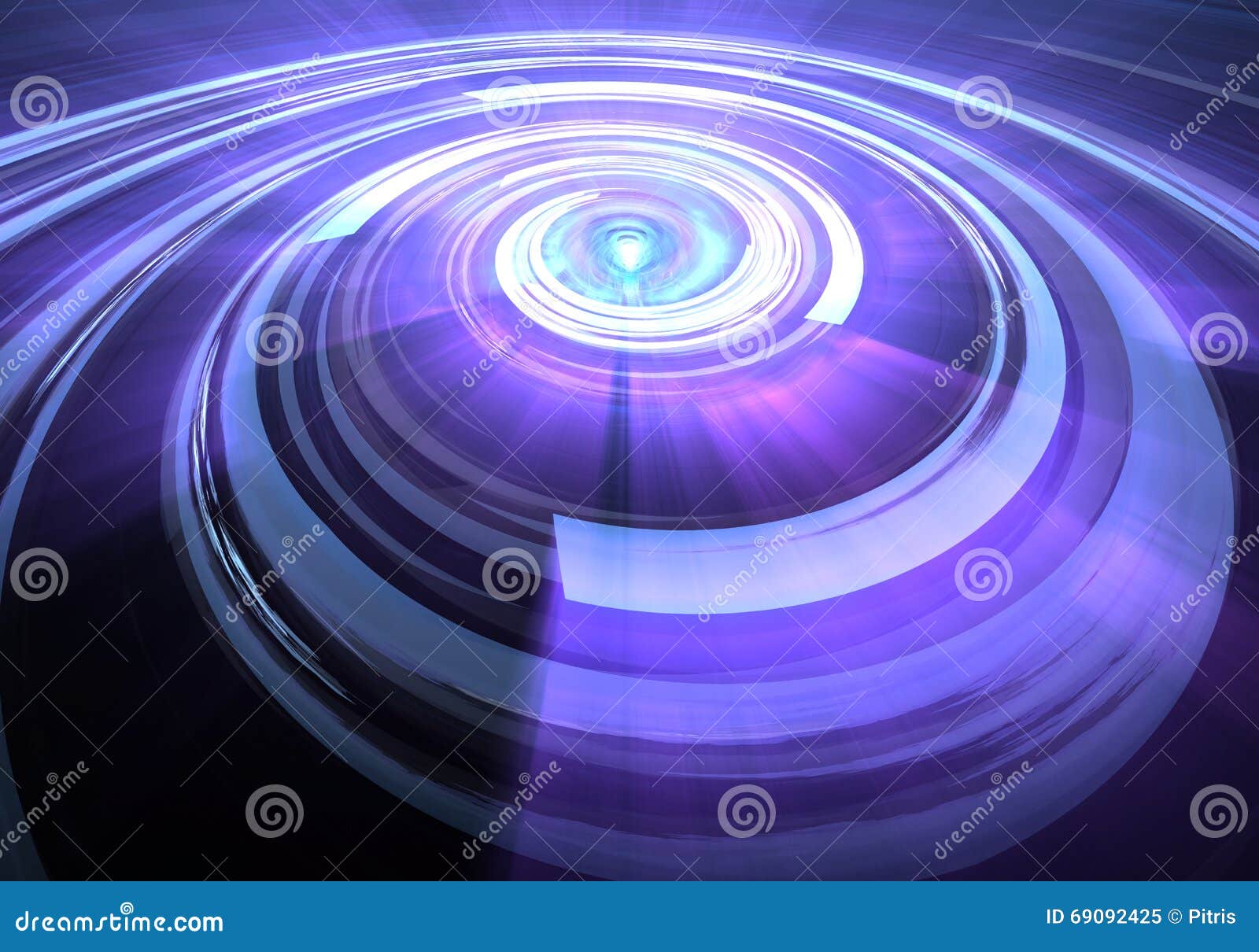 Abstract Orb. Fractal Digital Artwork Stock Illustration - Illustration ...