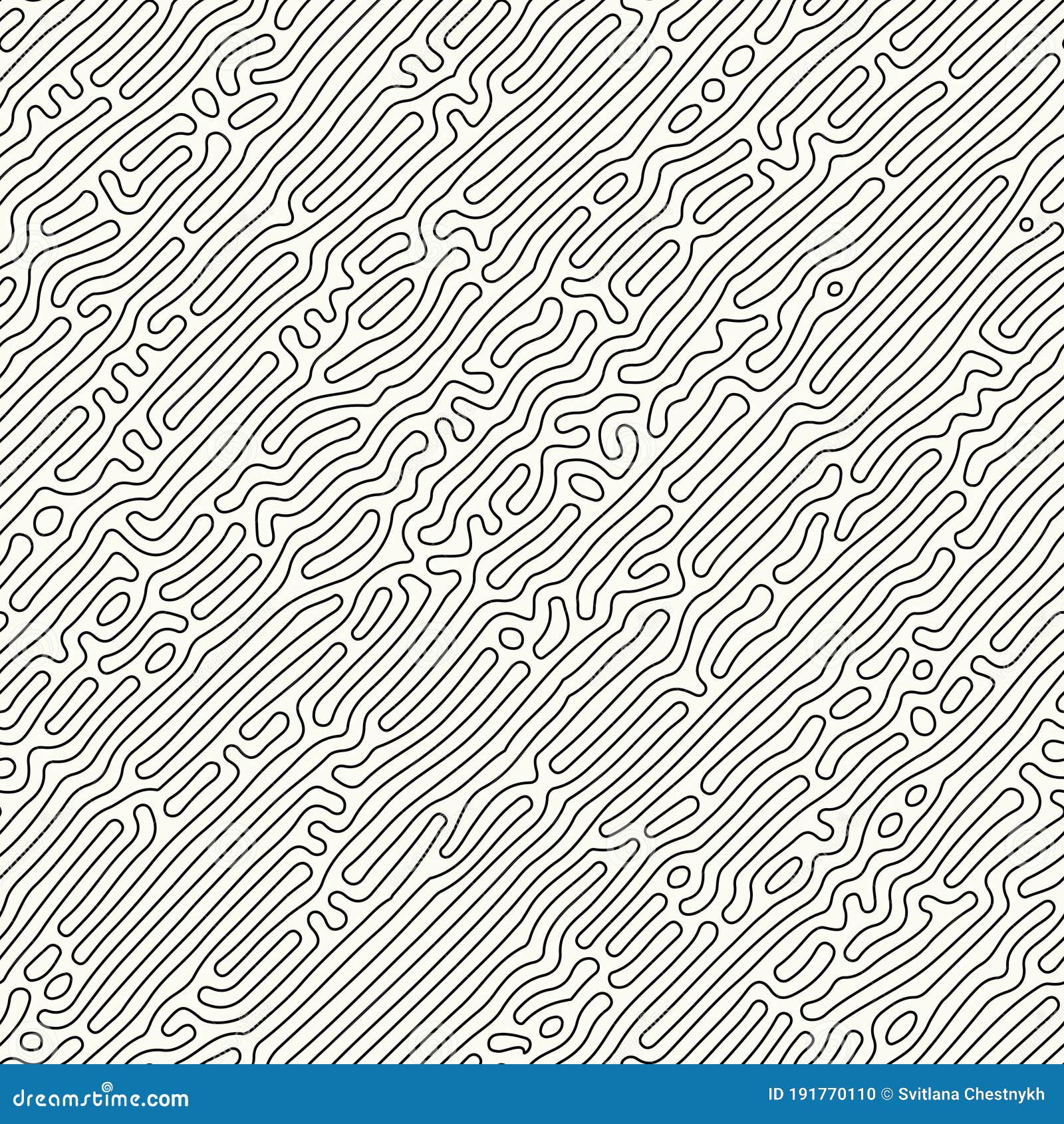 Abstract Organic Background, Natural Maze Labyrinth, Reaction Diffusion ...