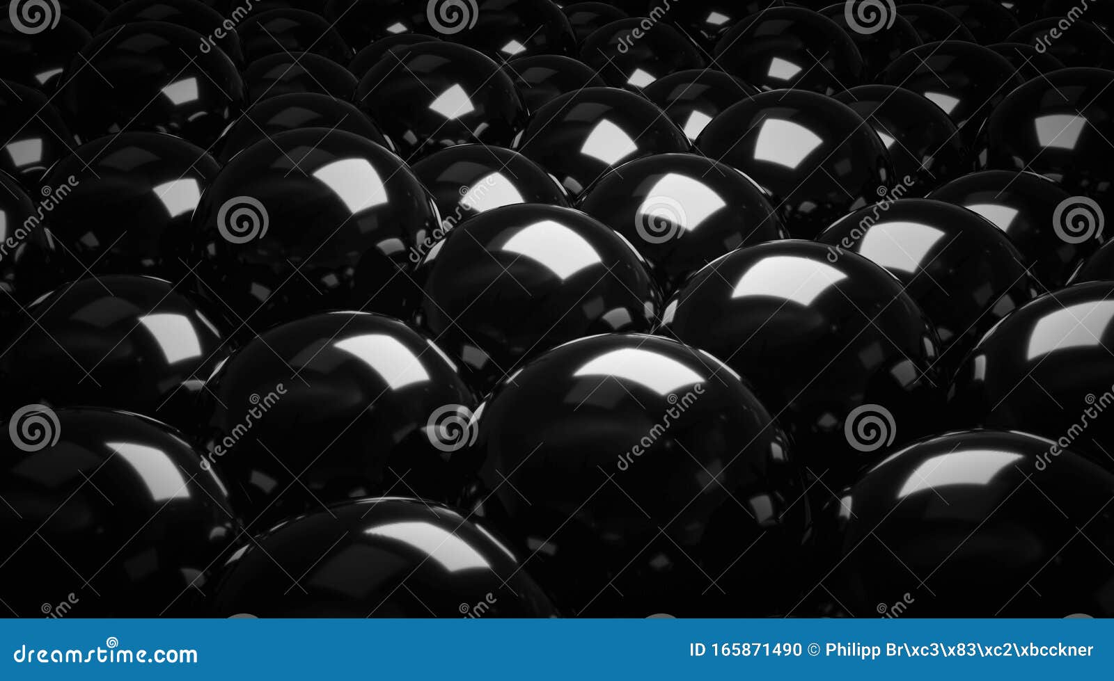 Abstract Organic Black Balls Structure Background Texture with Low Key ...