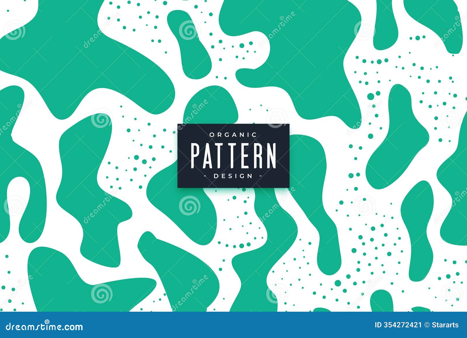 Abstract Organic Blob Shape Pattern Background Design Stock ...