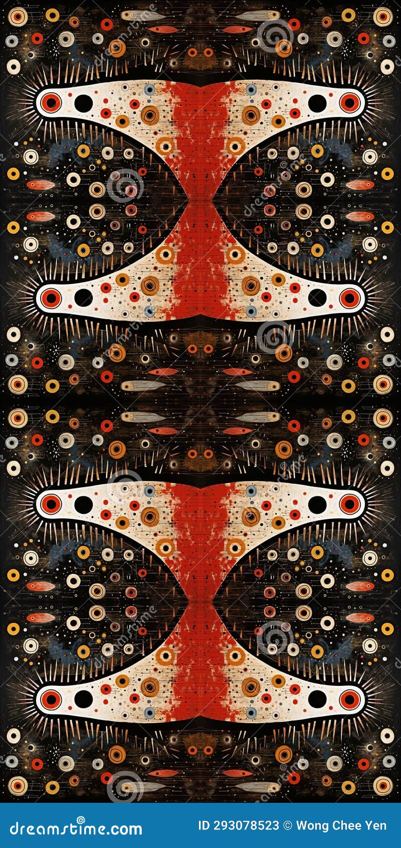 Abstract Organic Cells Structure Seamless Symmetrical Pattern Wallpaper ...