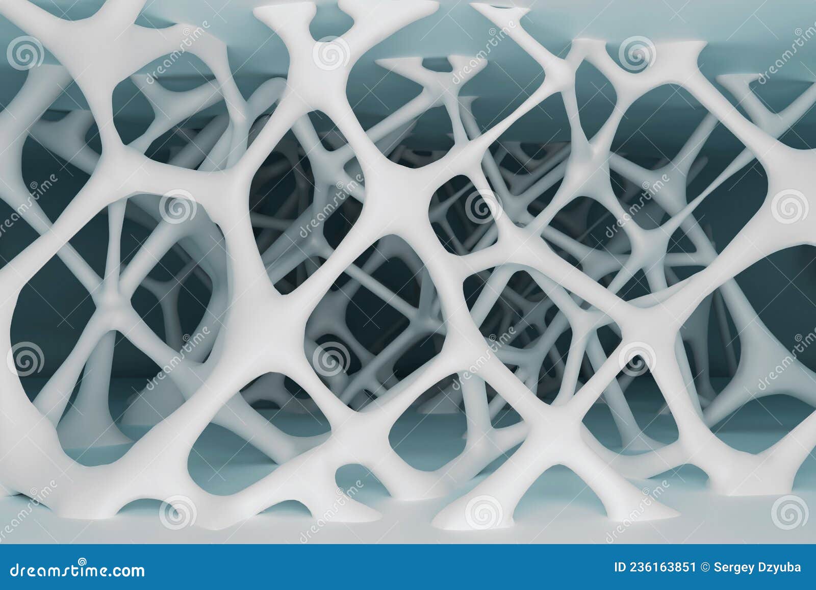 Abstract Organic 3d Structure Stock Illustration - Illustration of ...