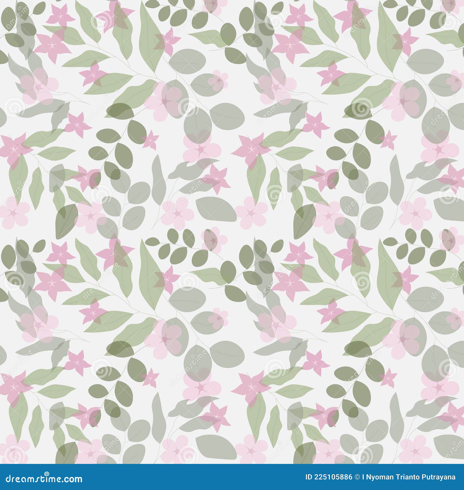 Abstract Organic Floral Pattern Background. Vector Stock Vector ...