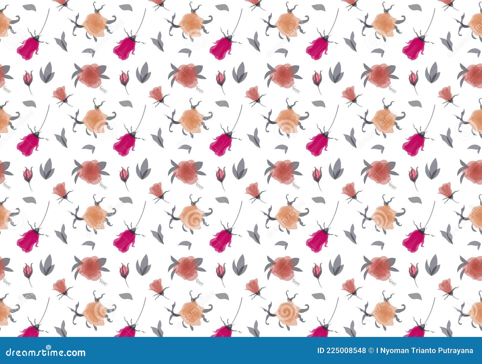 Abstract Organic Floral Pattern Background. Vector Stock Vector ...