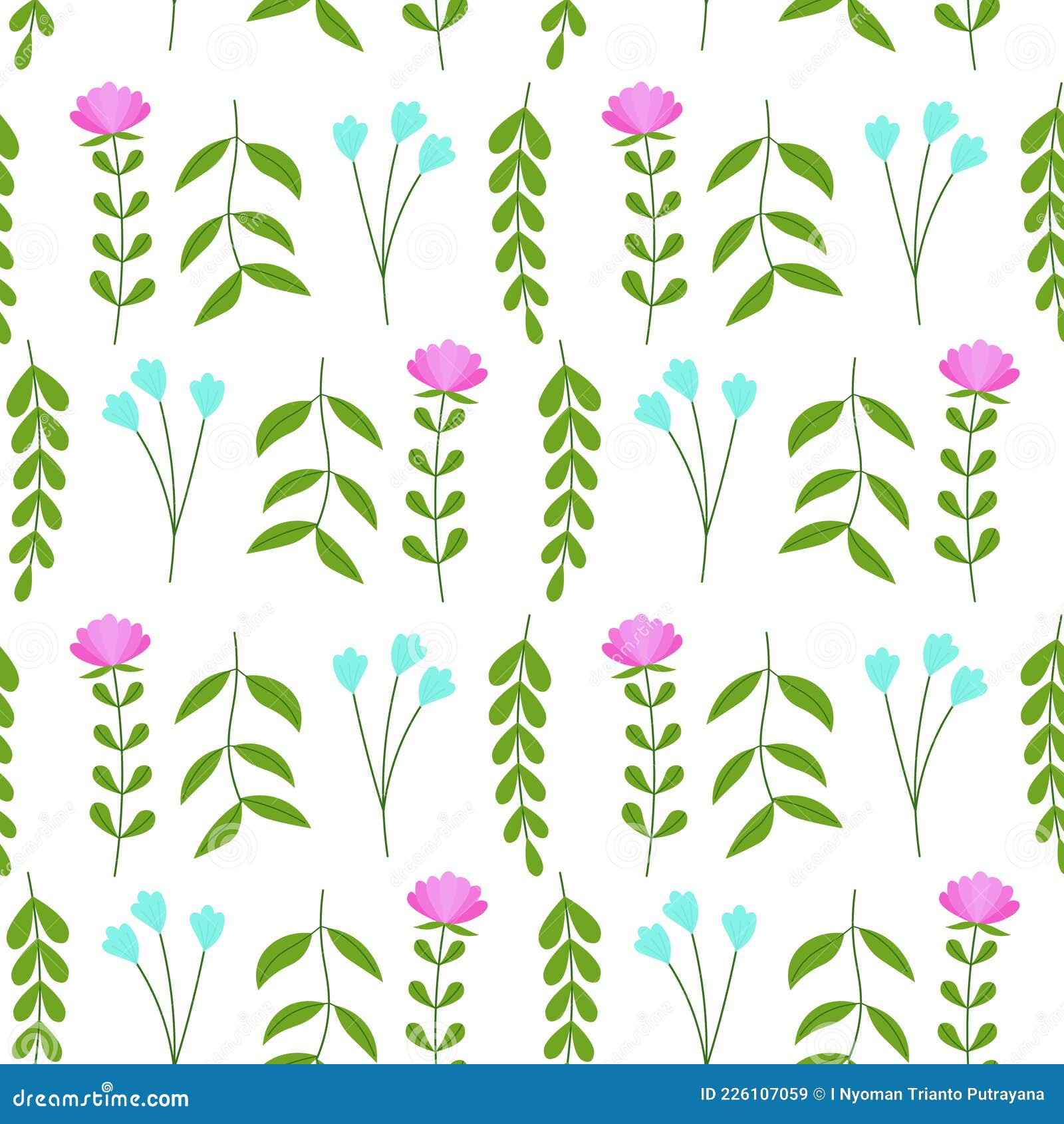 Abstract Organic Floral Pattern Background. Vector Stock Vector ...