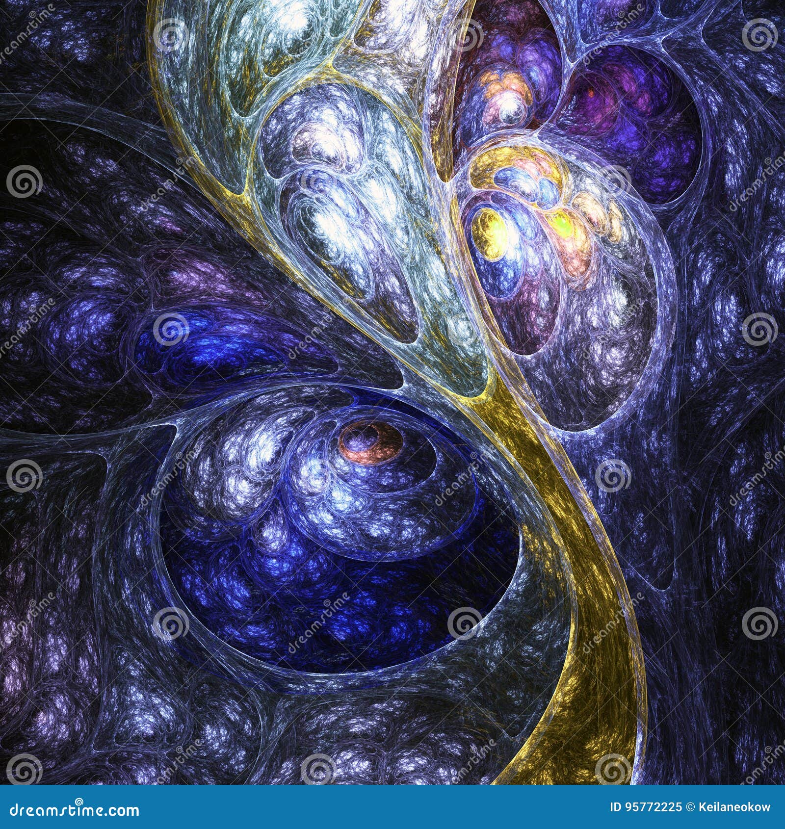 Abstract Organic Fractal Texture Stock Illustration - Illustration of ...