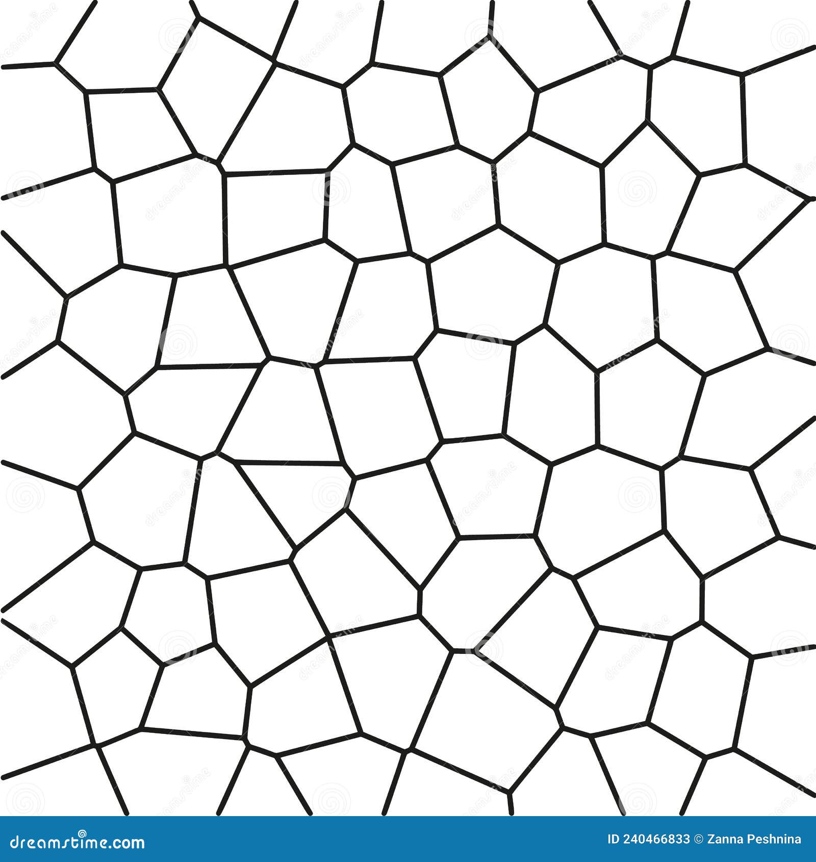 Abstract Organic Mesh Pattern. Template, Grid Print Stock Vector ...