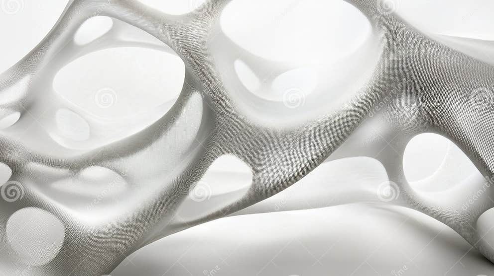 Abstract Organic Mesh Structure in White Tones Stock Image - Image of ...
