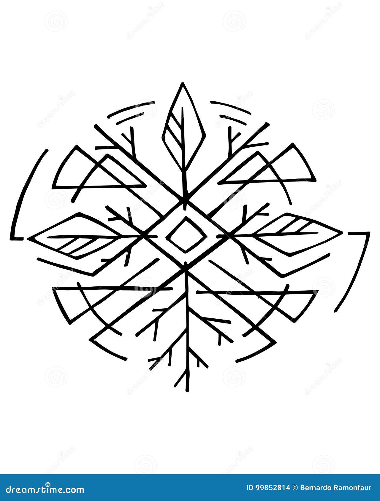 Abstract Organic Natural Symbol or Logo Illustration Stock Vector ...