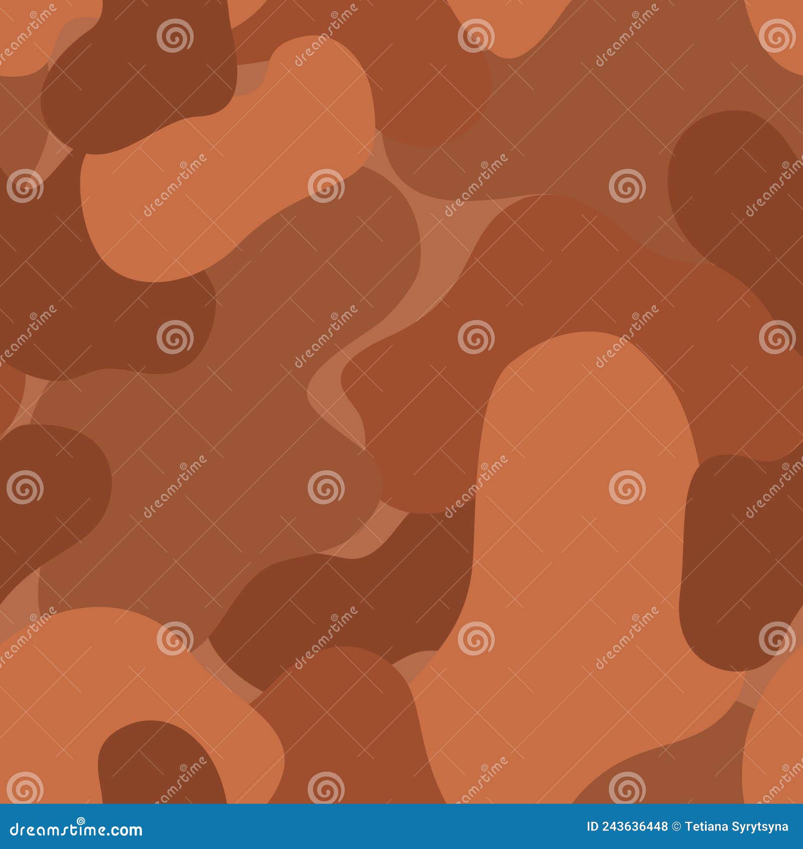 Abstract Organic Shapes Camouflage Seamless Pattern Stock Vector ...