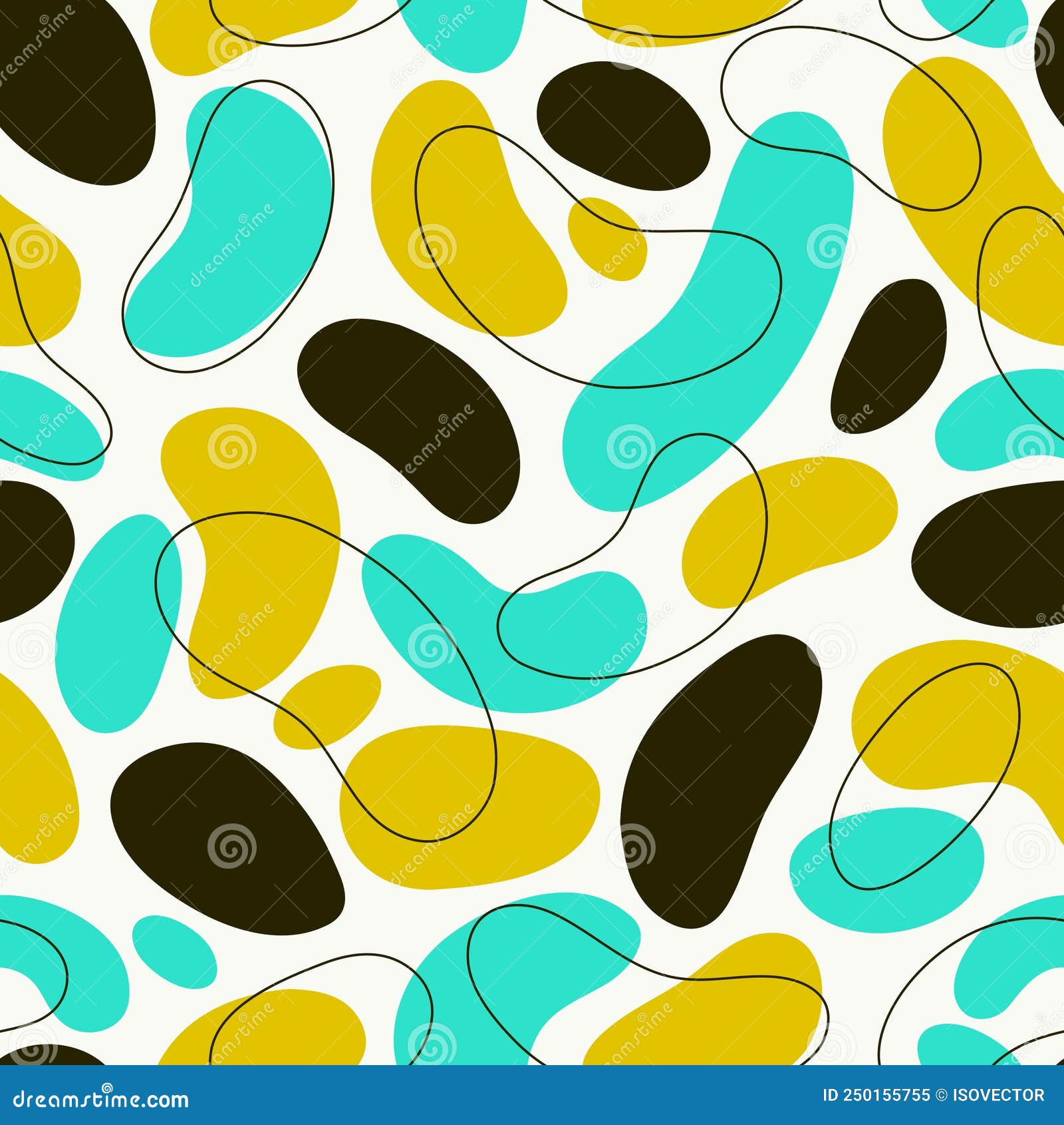 Colourful Splash Abstract Seamless Pattern Stock Vector - Illustration ...