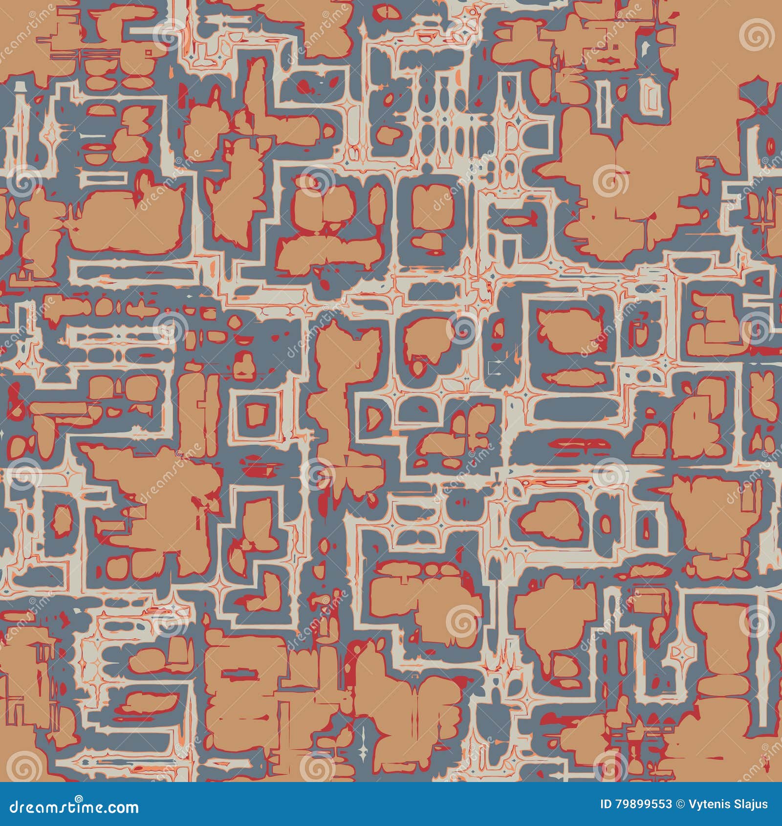 Abstract Organic Techno - Seamless Vector Pattern Stock Vector ...