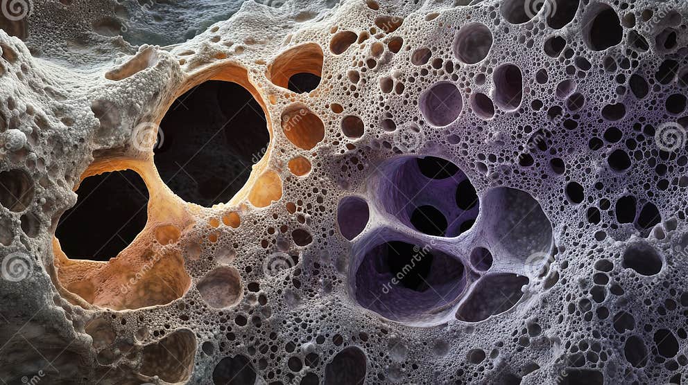 Abstract Organic Texture with Colorful Circular Patterns and Complex ...