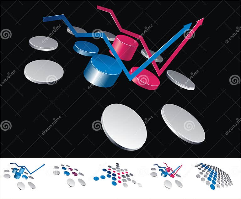 Abstract Organizational Chart Stock Illustration - Illustration of ...