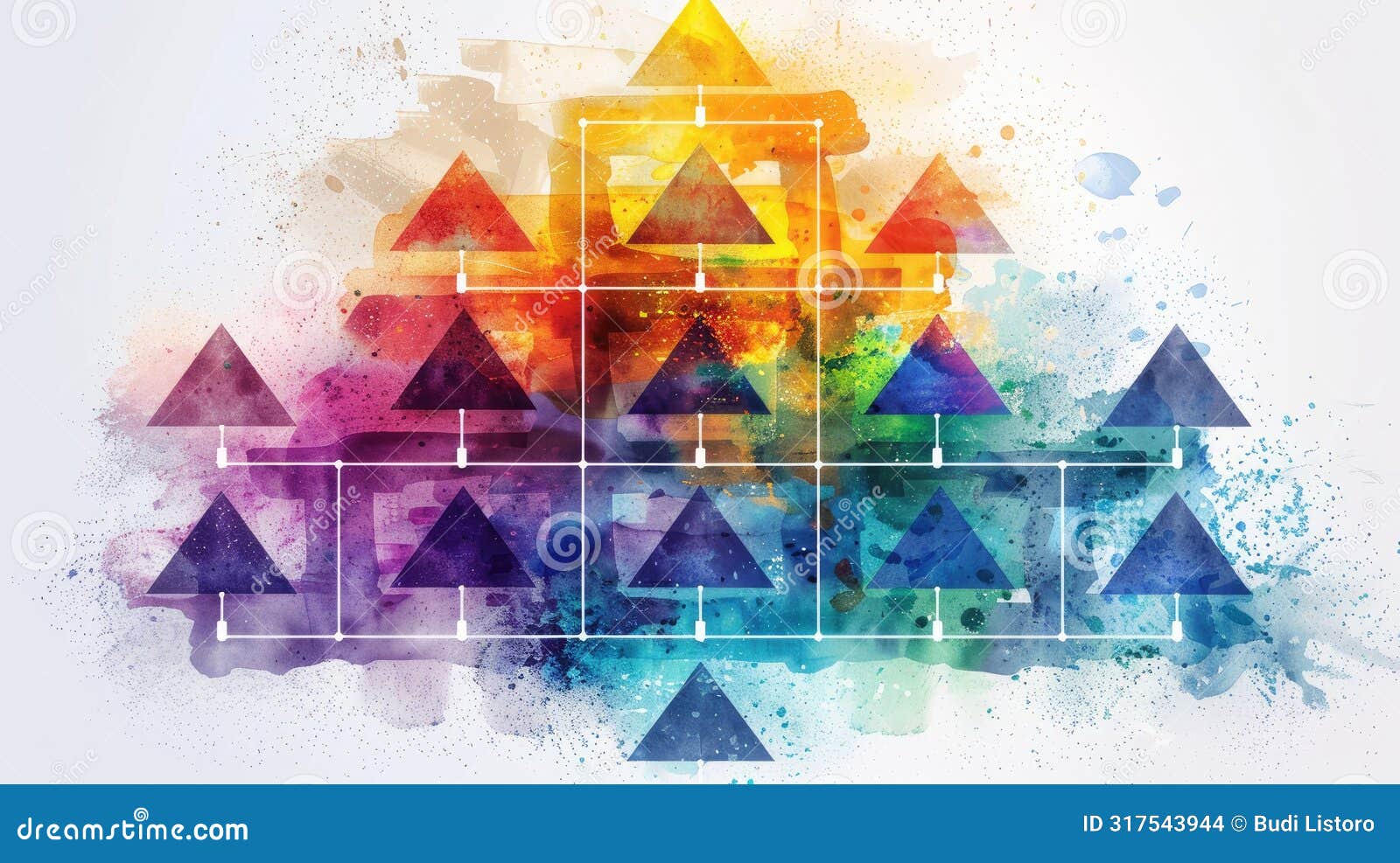 Abstract Organizational Chart Stock Image | CartoonDealer.com #317543911