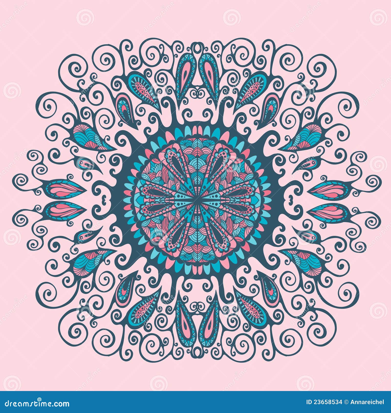 Abstract oriental pattern stock vector. Illustration of asian - 23658534