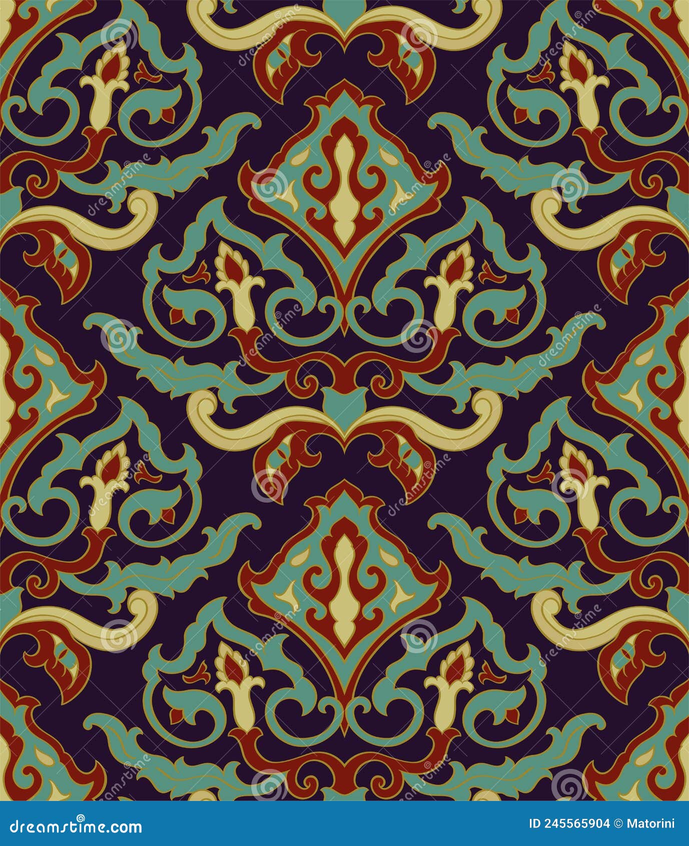 Abstract oriental pattern stock vector. Illustration of gold - 245565904