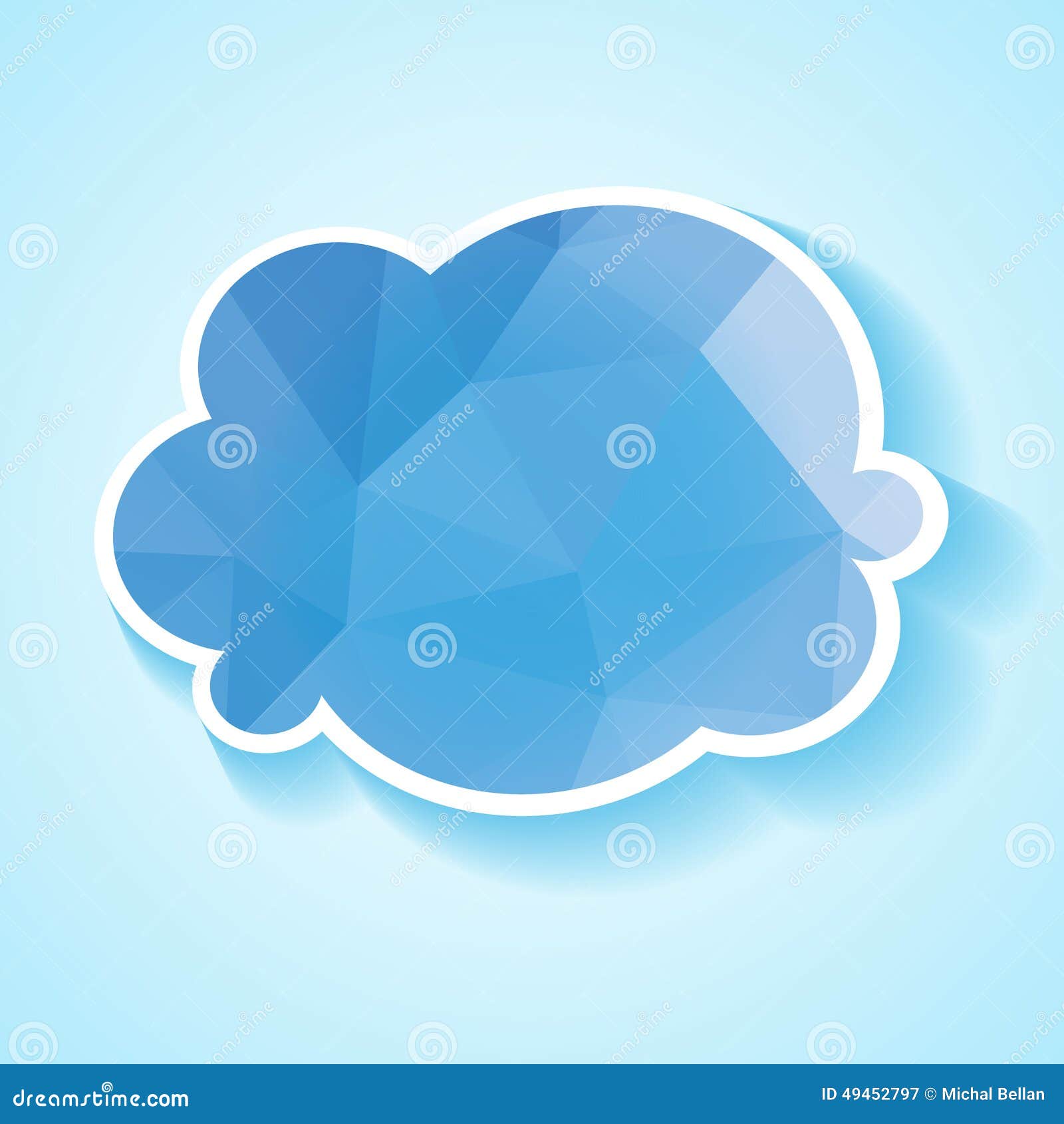 Abstract Origami Background with Geometric Polygonal Cloud Stock Vector ...