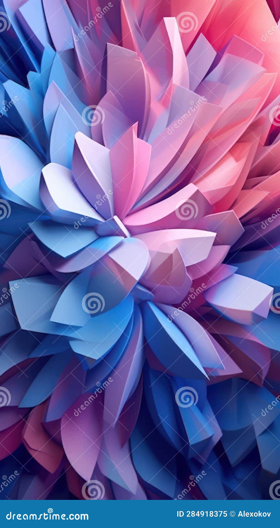 Abstract Origami-Inspired Design with Folded Shapes AI Generated Stock ...