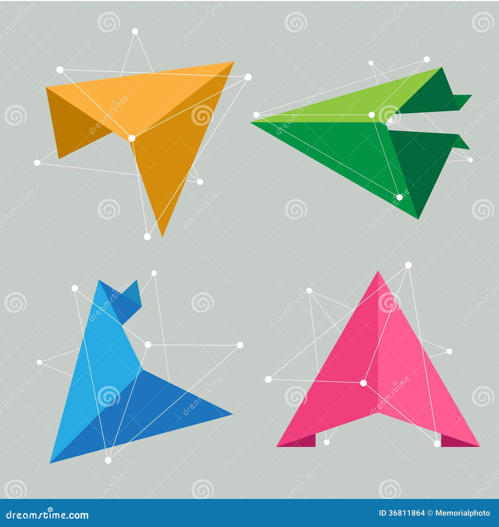 Abstract Origami Science Concept Stock Vector - Illustration of science ...