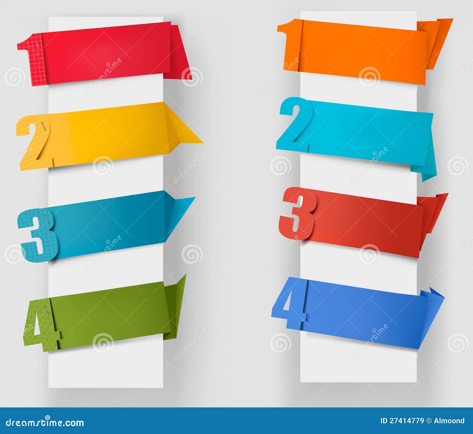 Abstract Origami Speech Bubble with Numbers Stock Vector - Illustration ...