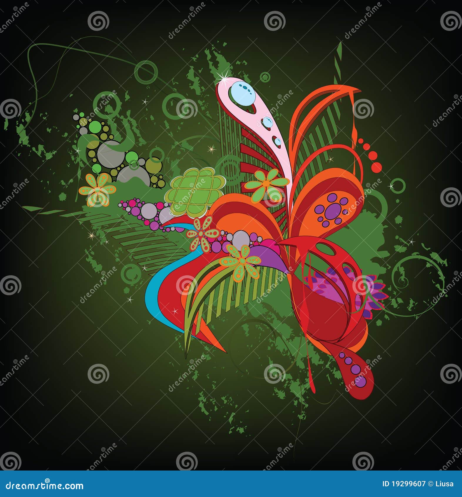 Abstract ornament stock vector. Illustration of nature - 19299607