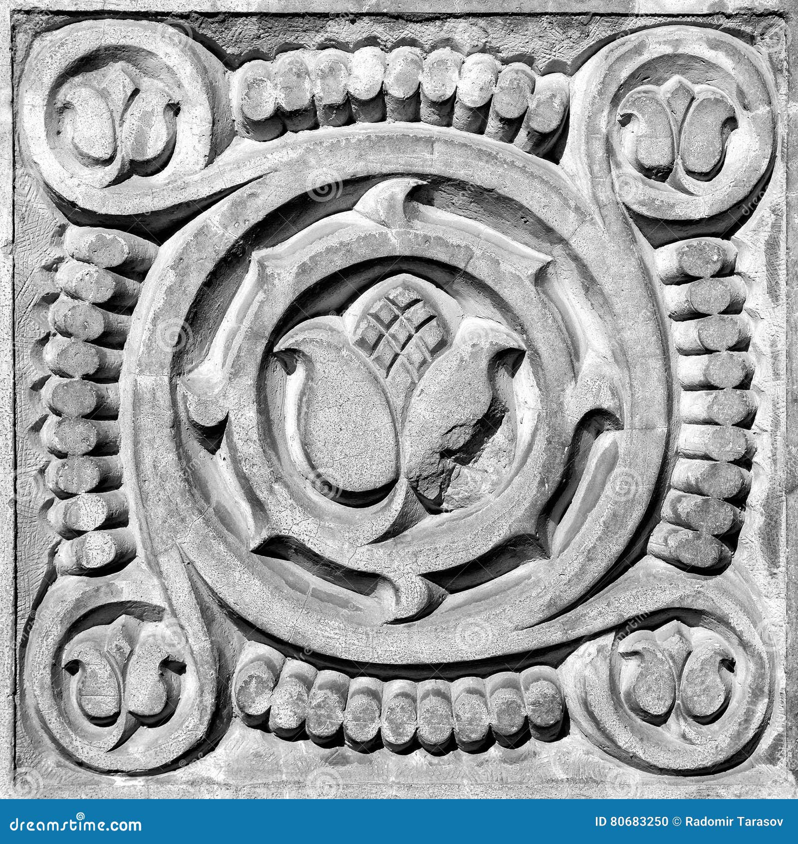 Abstract Ornament, Bas-relief Stock Photo - Image of relief, geometric ...