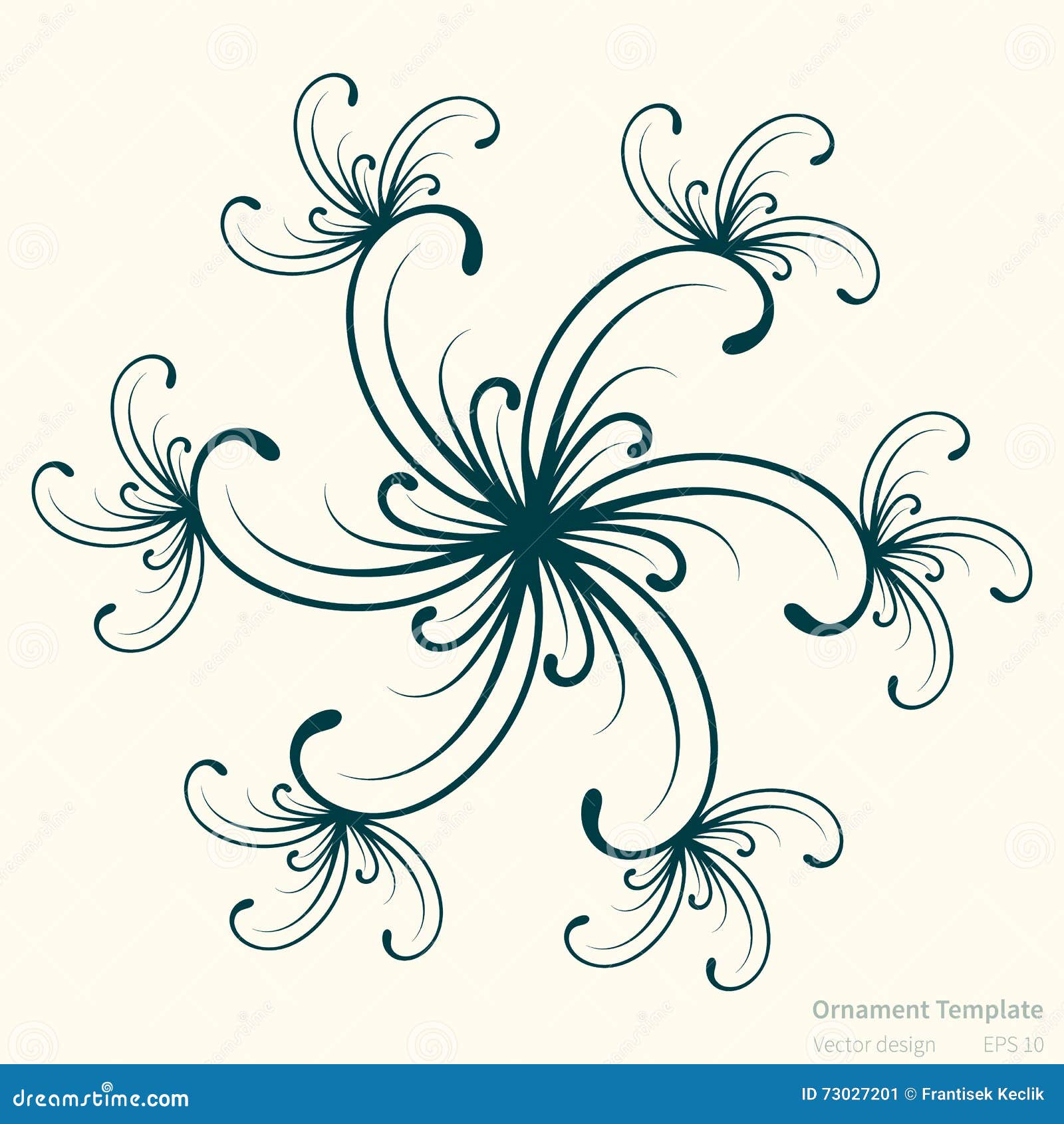 Abstract ornament pattern stock vector. Illustration of color - 73027201