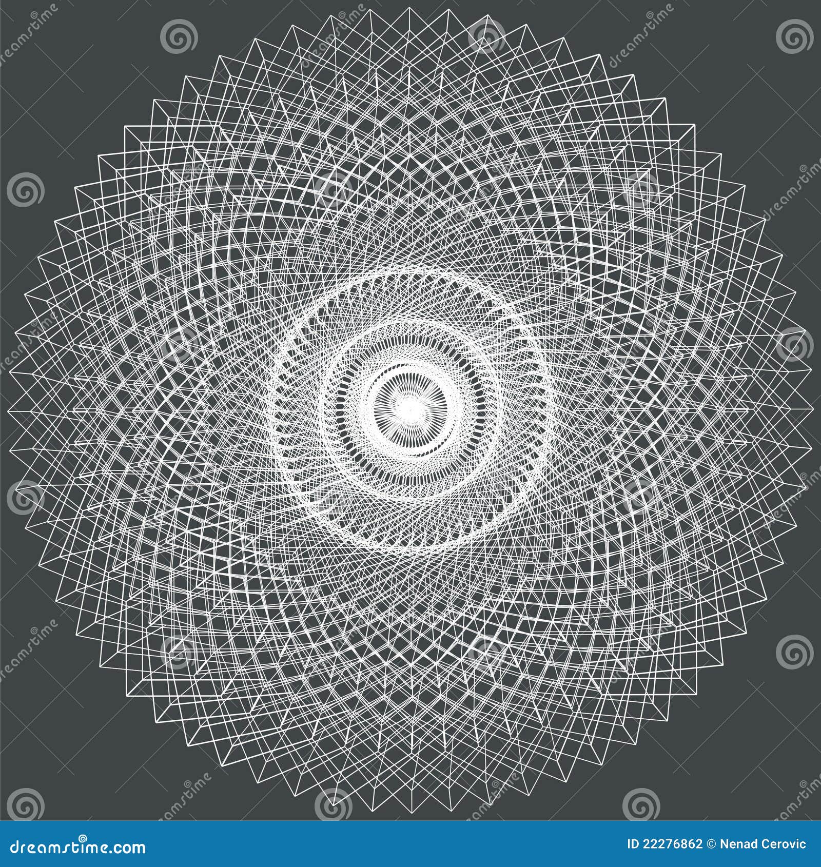 Abstract Ornamental Fractal Constructions Vector Stock Vector ...