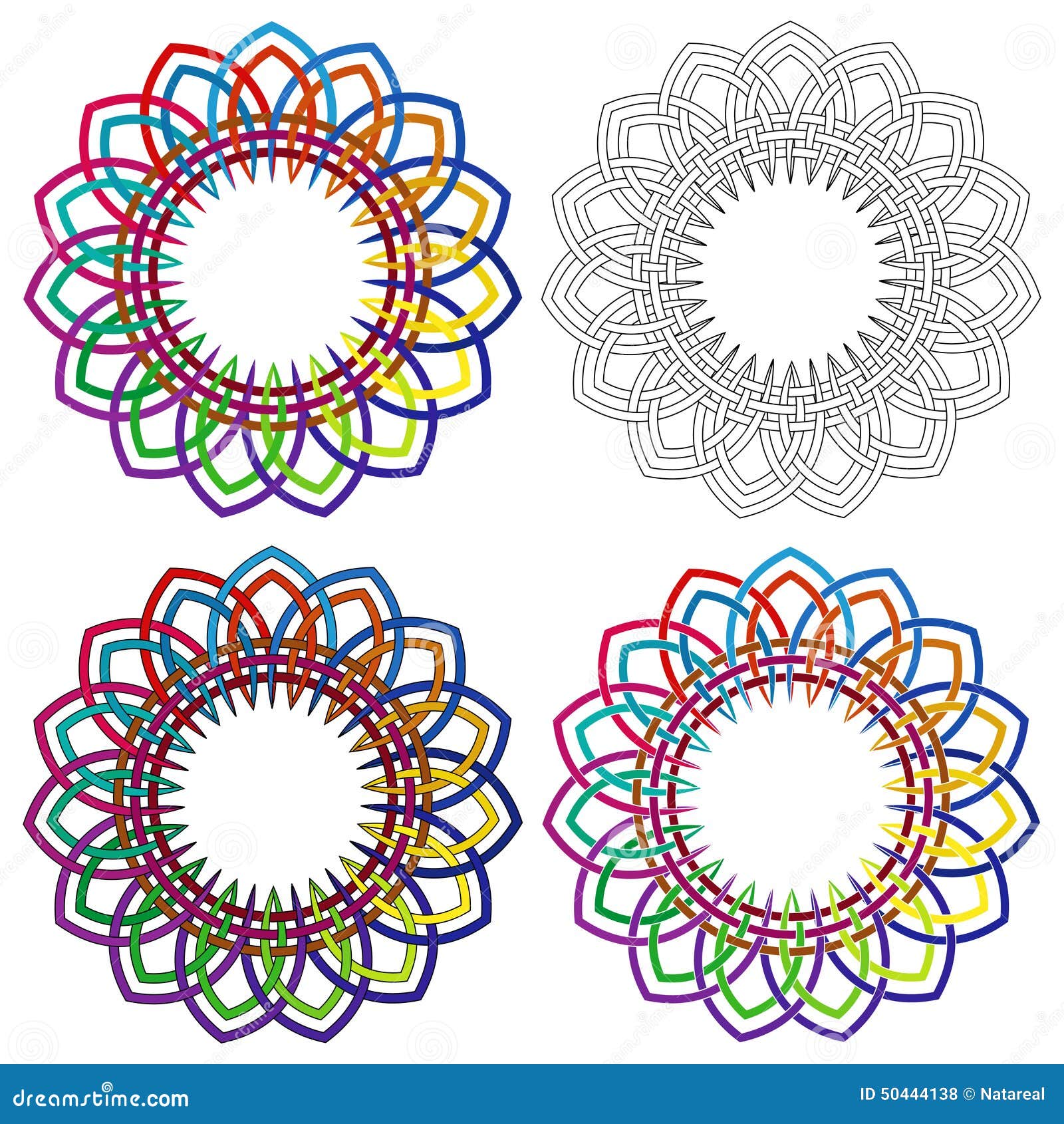 Abstract ornamental shapes stock vector. Illustration of icon - 50444138