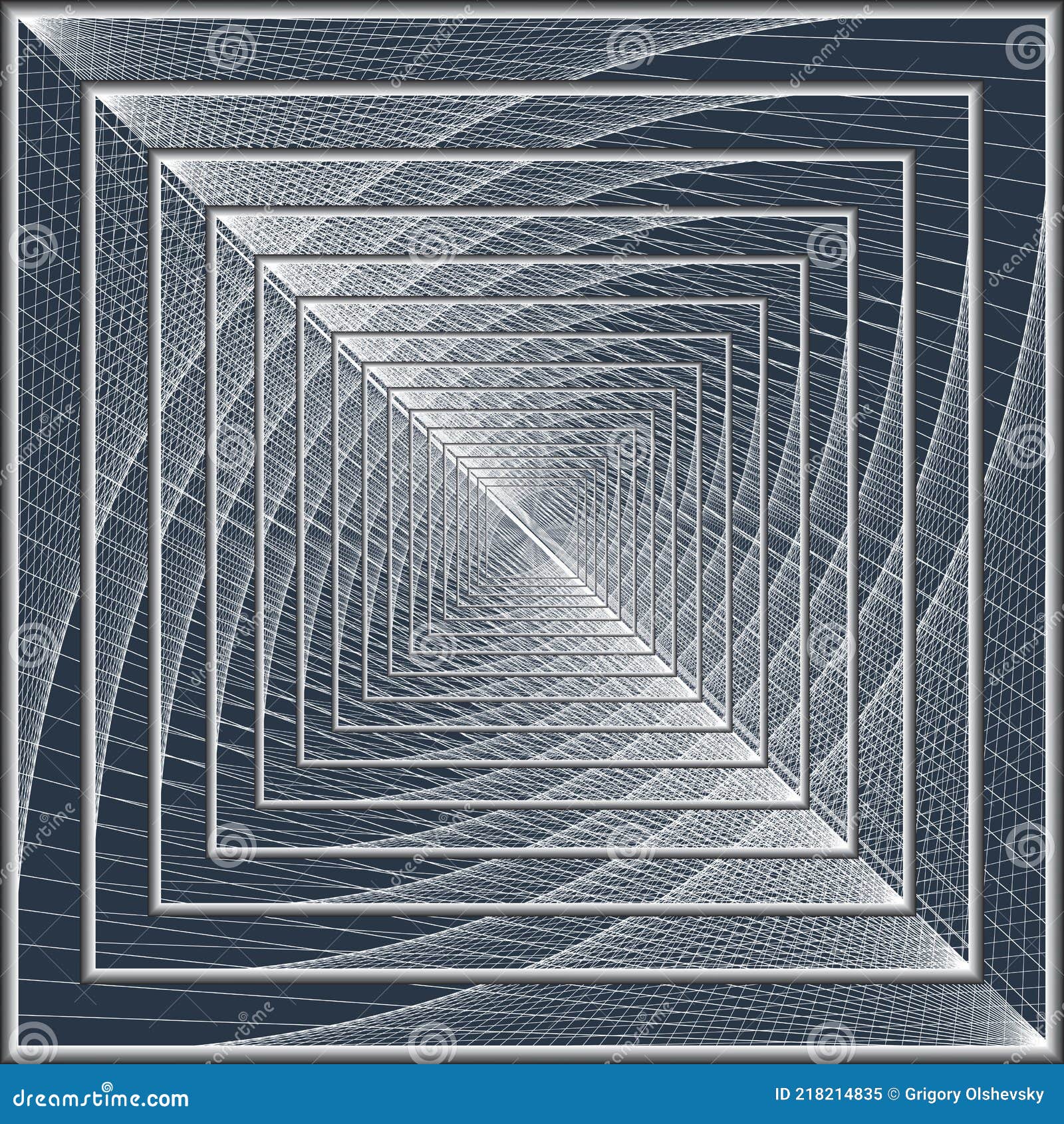 Abstract Ornate Pattern. Design Element with Rectangle Frames and Nets ...