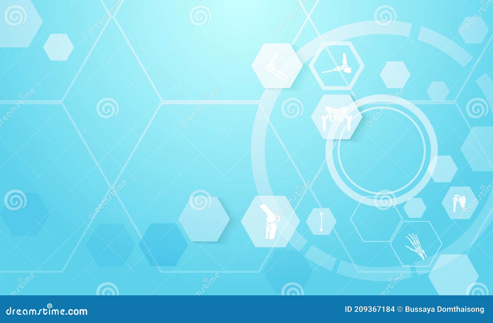 Medical Infographic Orthopedic Anatomy. Abstract Background with Spine ...