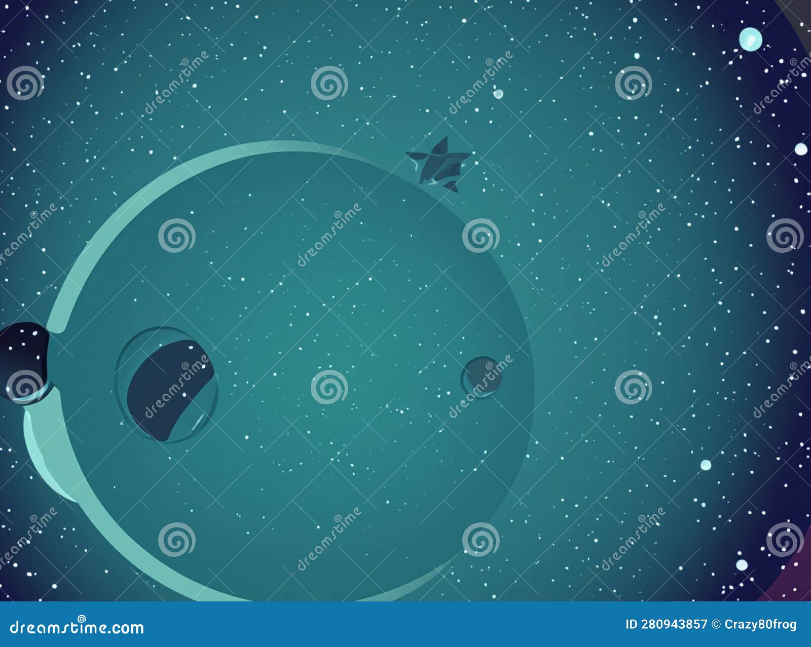 Abstract Outer Space Wallpaper, Cosmos or Space Background in Cartoon ...