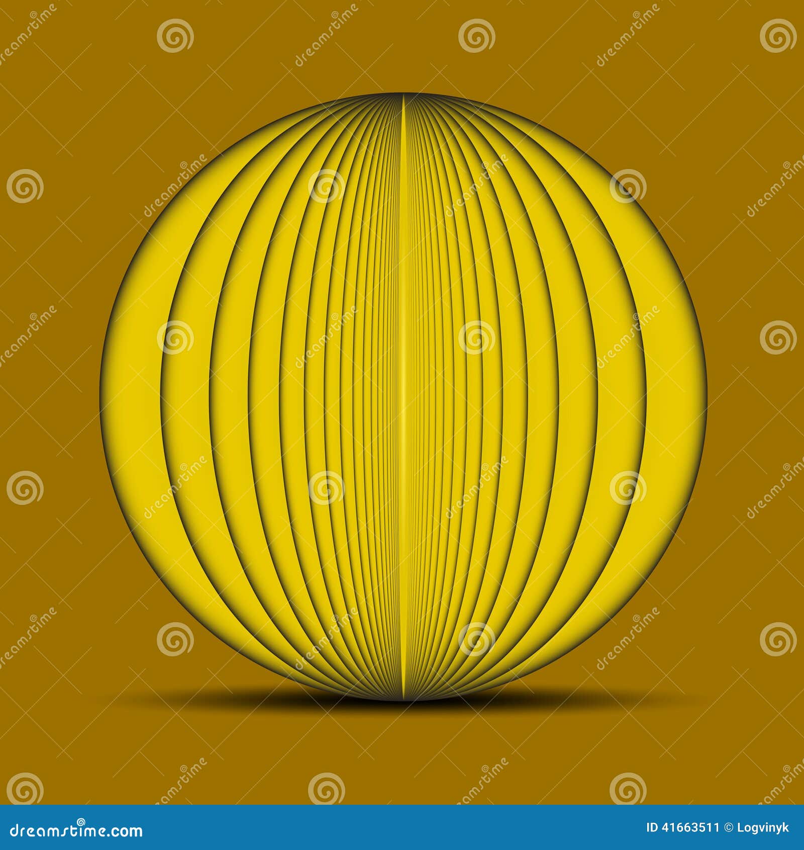 Abstract Oval Yellow Background Stock Illustration - Illustration of ...