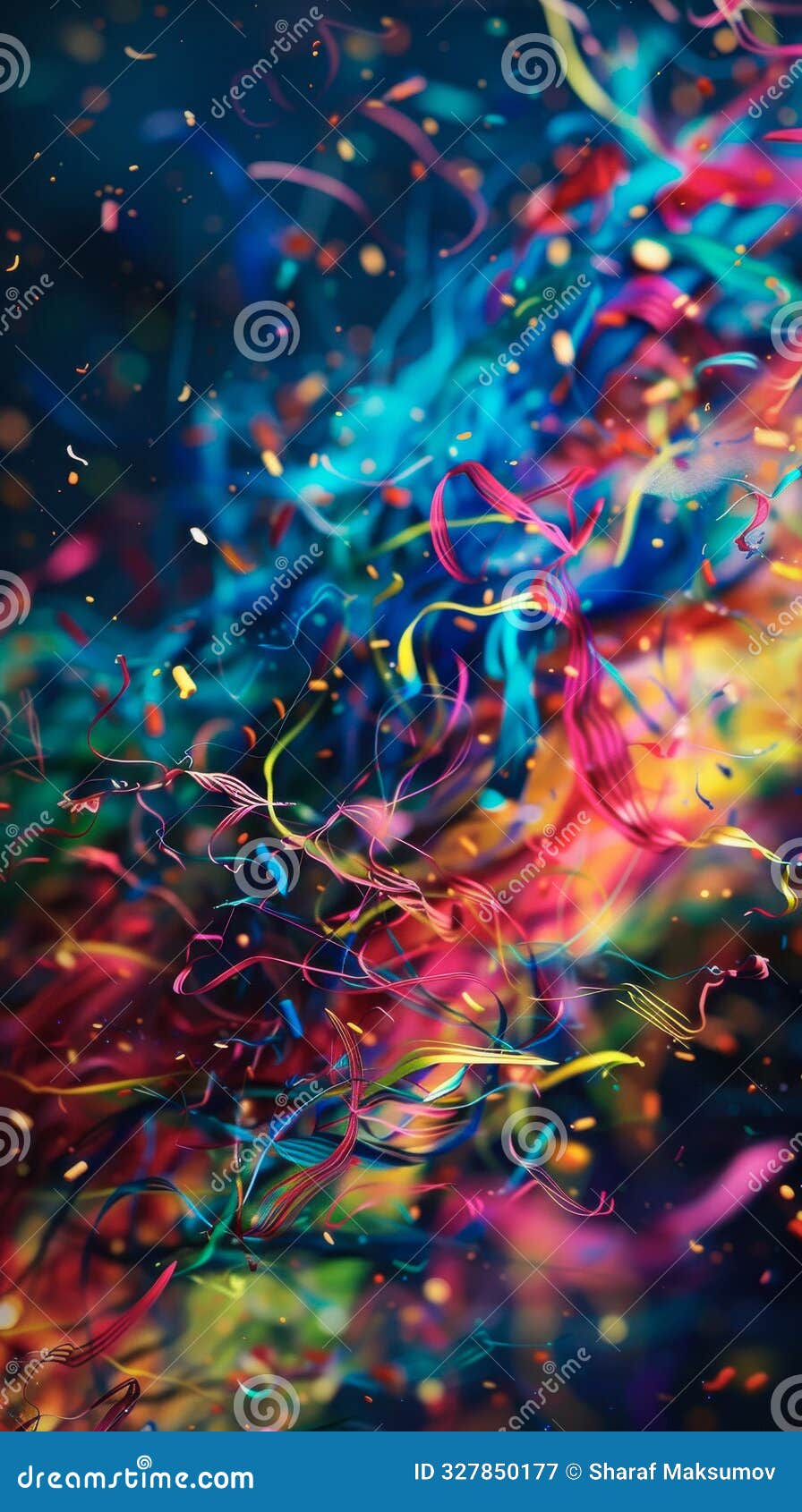 Abstract Overflowing Fun Stuffs - Creative Visual Representation Stock ...