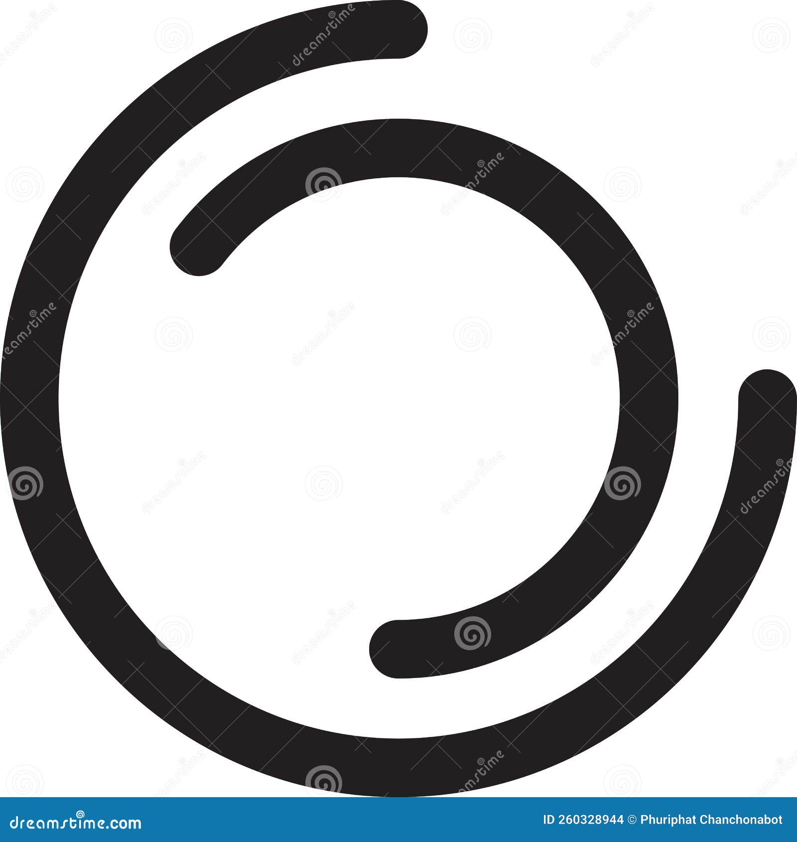 Abstract Overlapping Circle Logo Illustration in Trendy and Minimal ...